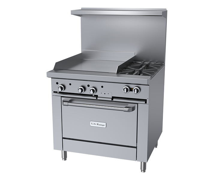 McDonald's - US Range U36-2G24 U-Series 36" Combination Griddle/Open ...